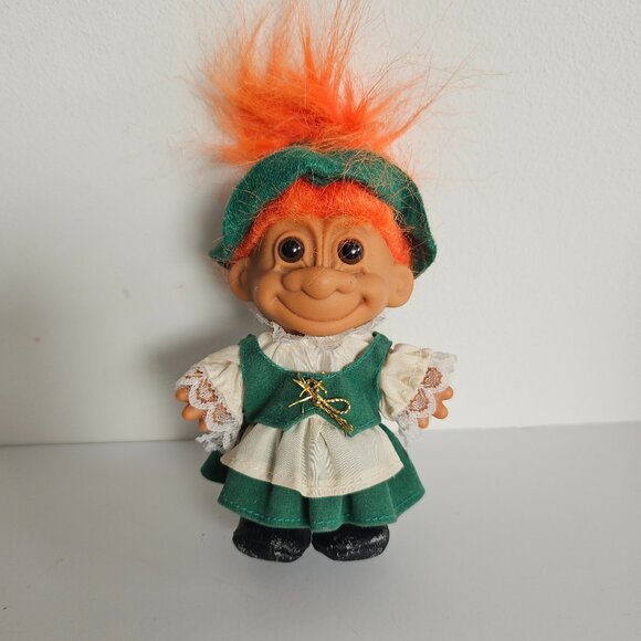 Russ | Toys | Russ Girl Troll Doll Orange Hair Brown Eyes Trolls Around ...